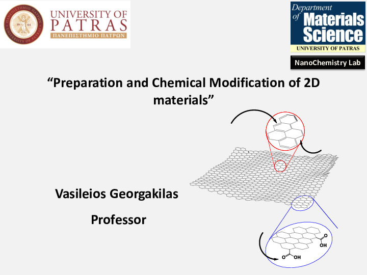 Open Research Lecture: Professor Mr. Vasileios Georgakilas, University ...